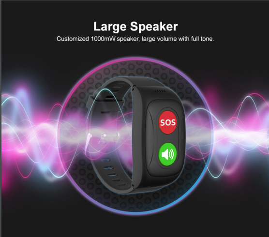 2g Gps Bracelet Tracker Watch With A Health Monitor /2-way Voice Call ...