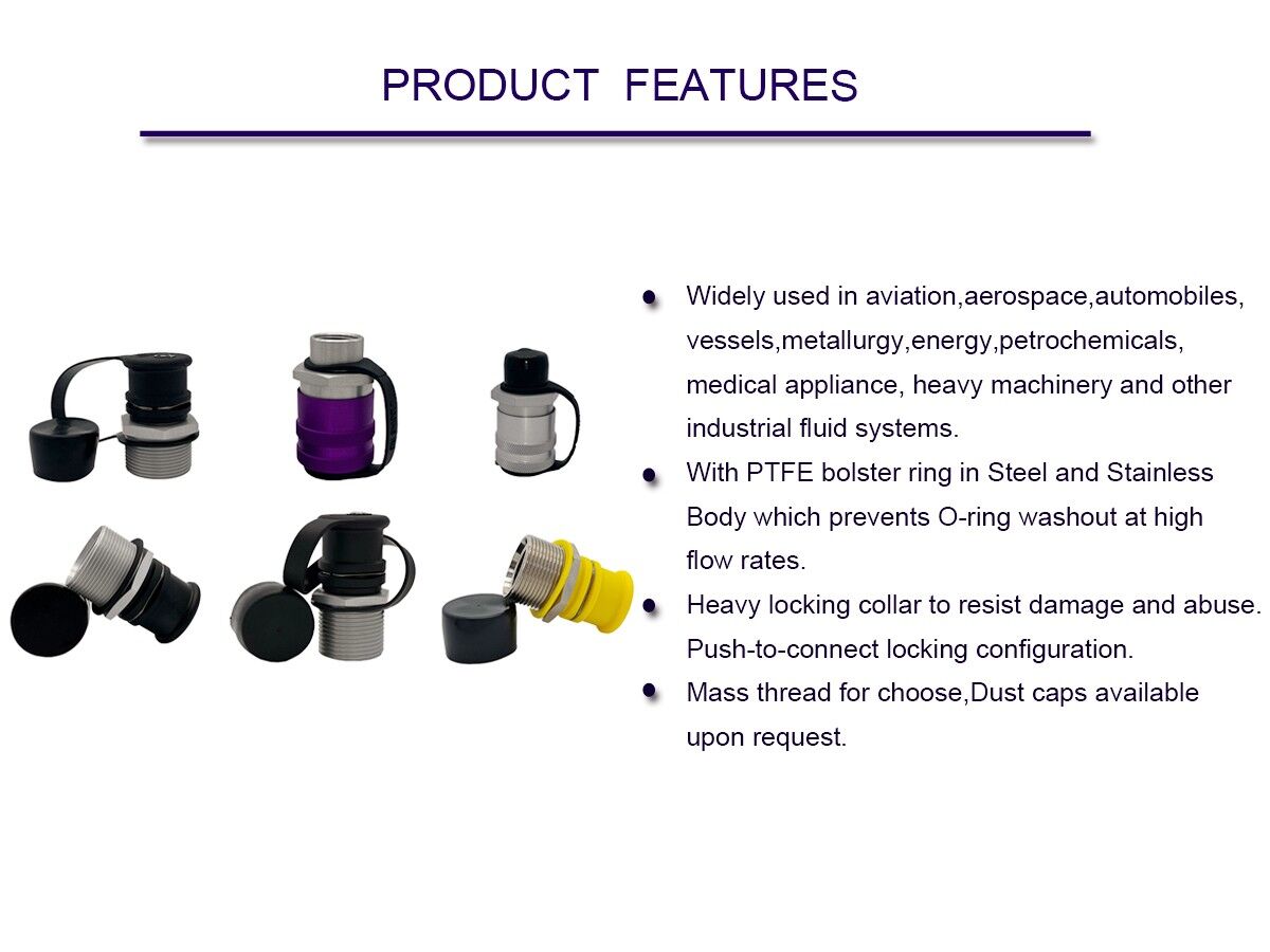High Safety Control Flow Fluid Coupling Compression Coupling Quick ...