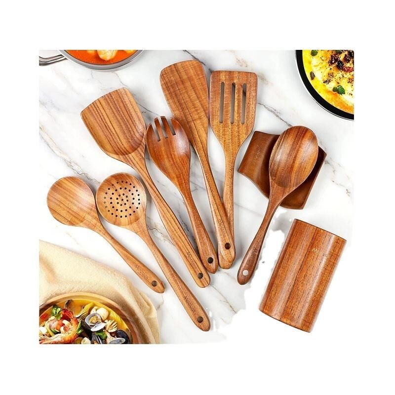 Buy China Wholesale Acacia Spoon Spatula Kitchen Cooking Tools Set 8 ...