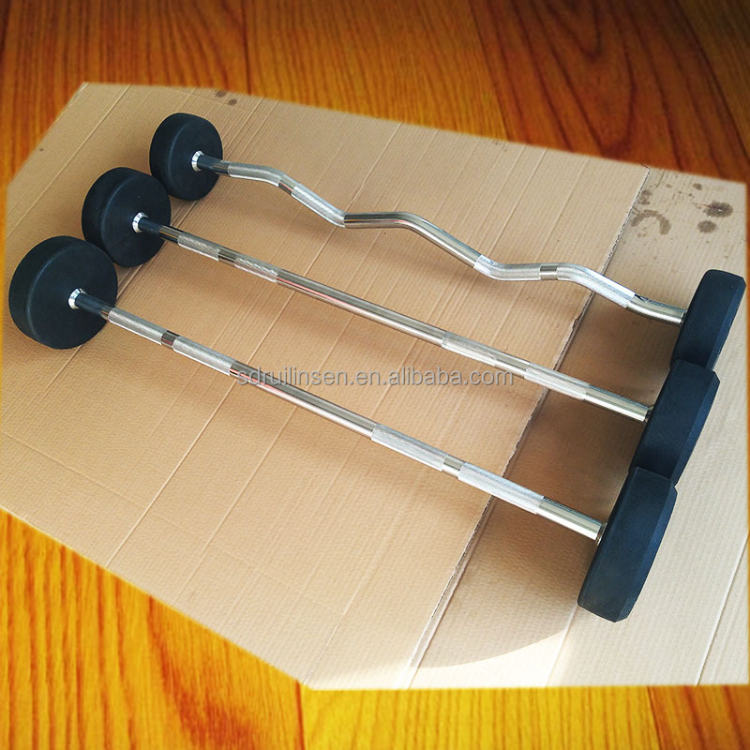 Buy Wholesale China Cheap Price High Quality Rubber Barbell Set Fixed ...