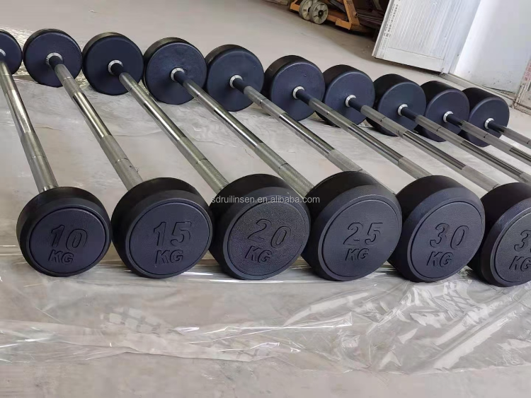Buy Wholesale China Cheap Price High Quality Rubber Barbell Set Fixed ...