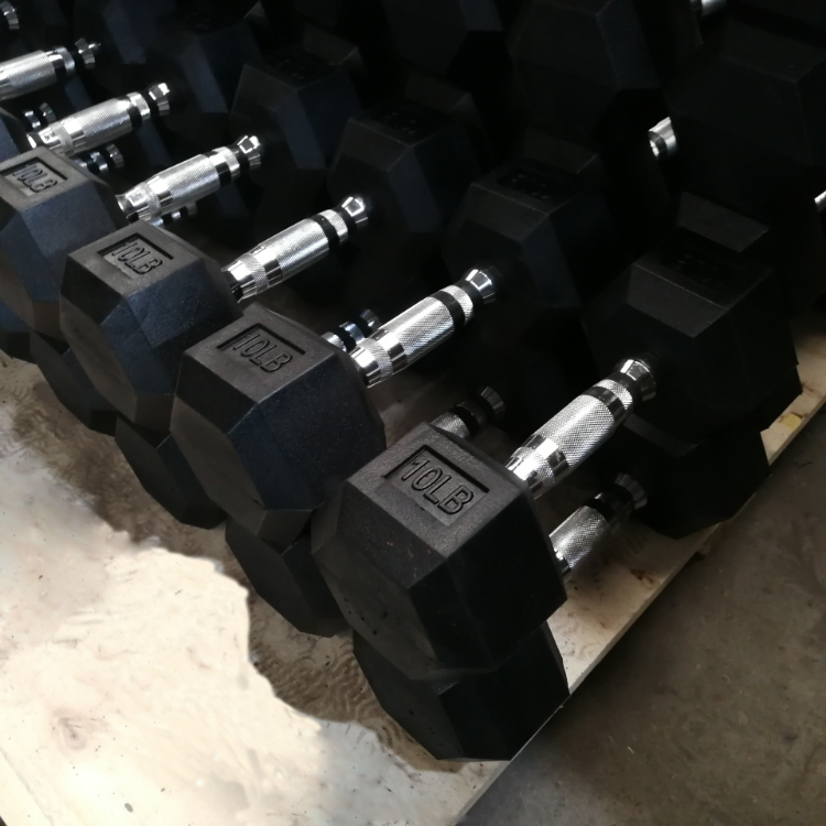 Buy China Wholesale Rubber Hex Dumbbell Set Fitness Buy Cheap 10kg 20kg ...