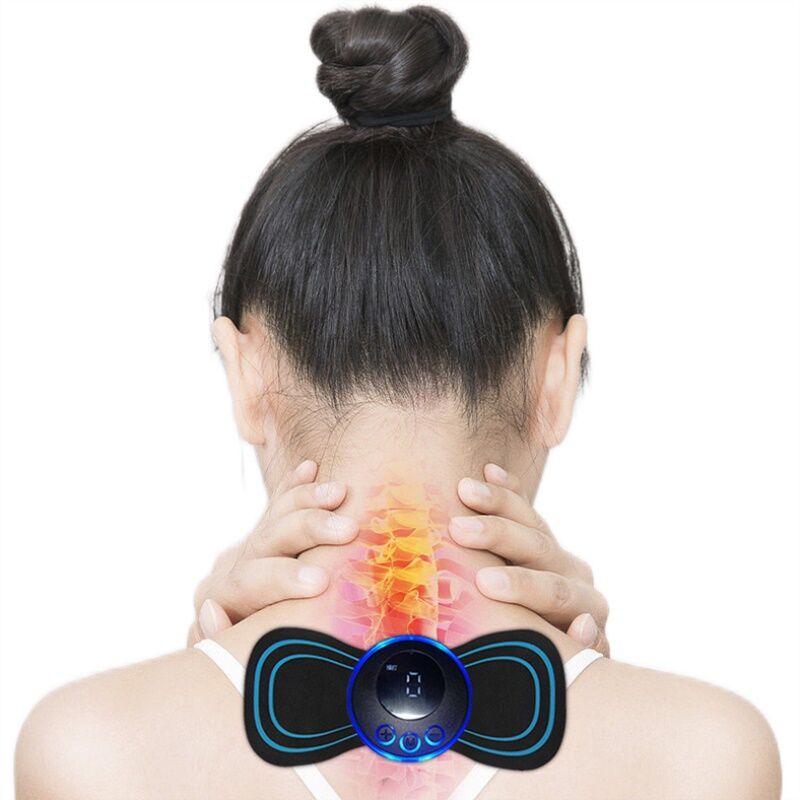 Portable Wireless Mini Electric Massager Patches Tens Ems Acupoint Body ...