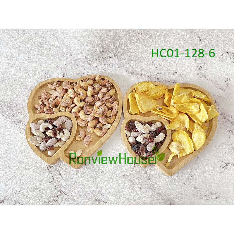 Buy Wholesale China Peach Shape Bamboo Serving Trays For Snack ...