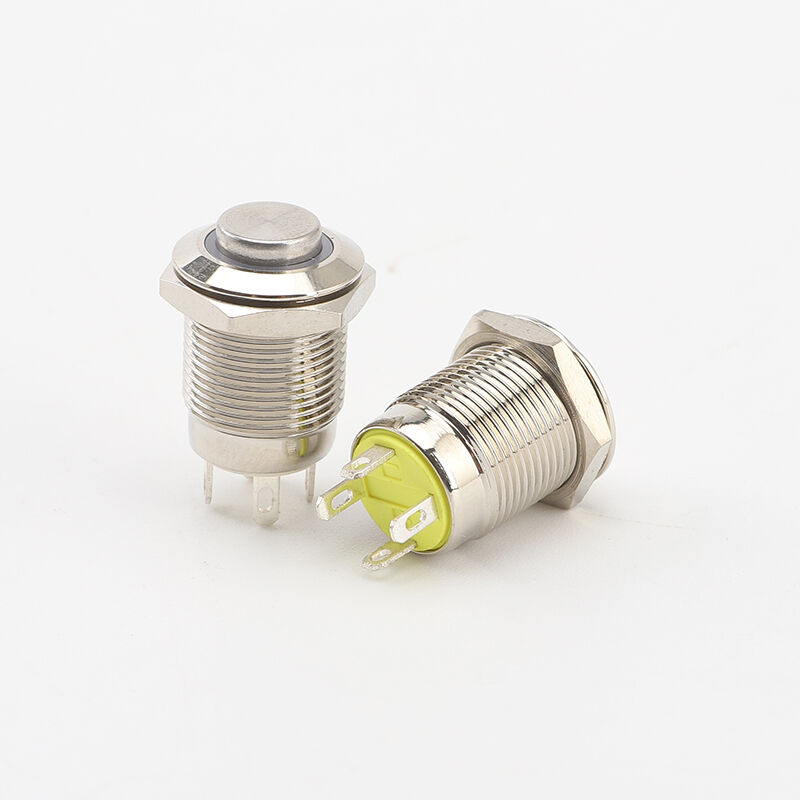 Ip67 Mini Metal Round Momentary 8mm Diameter On Off No Nc Push Button Switch 2pin - Expore China ...