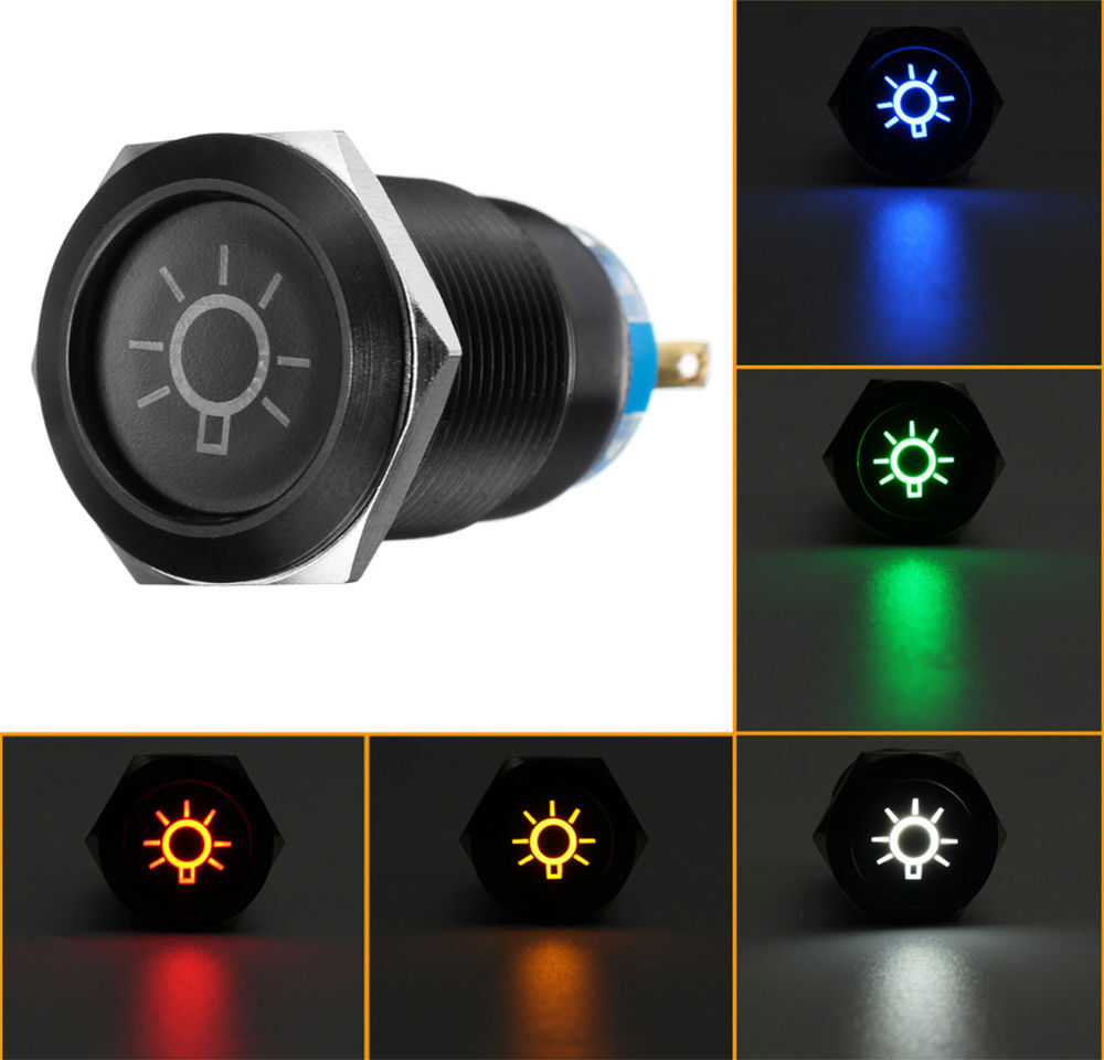 Buy Wholesale China 12mm 16mm 19mm Customized Laser Engraved Pattern Waterproof Push Button ...