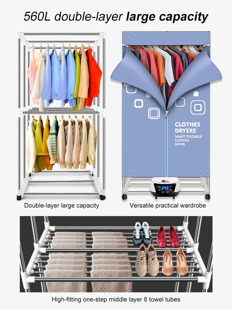 Buy China Wholesale Portable Electric Clothes Dryer Winter Warm Air ...