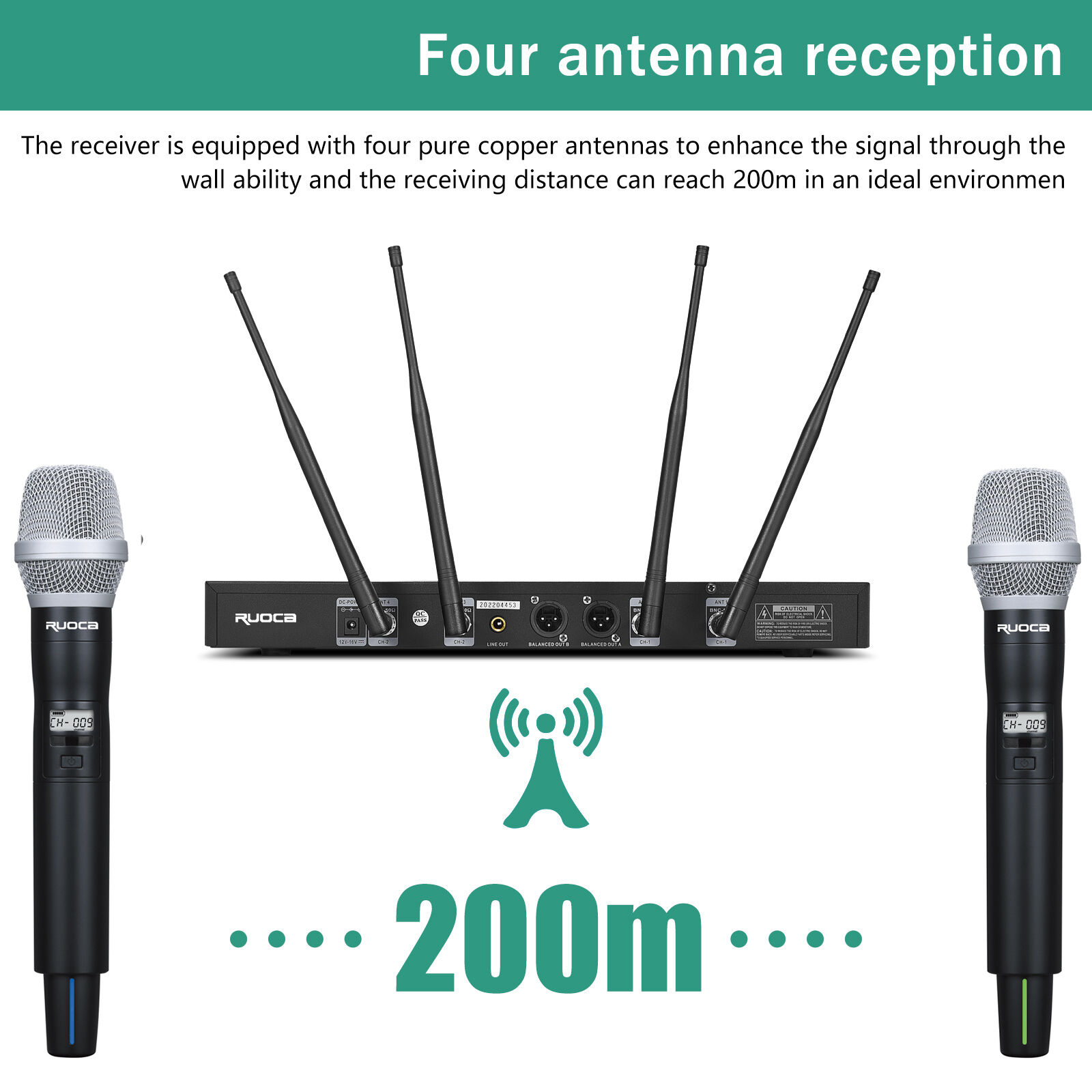 Buy Wholesale China High Quality Handheld Wireless Mic Uhf Wireless ...