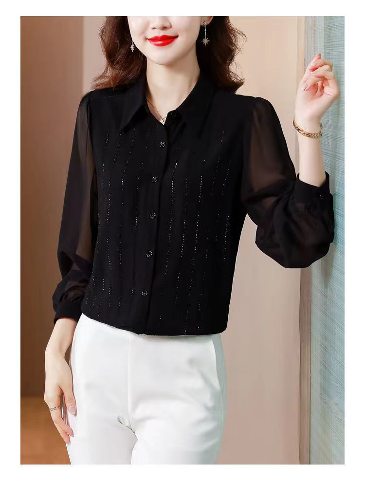 Buy Wholesale China Spring Pure Color Fashion Silk Ironed Diamond Shirt ...