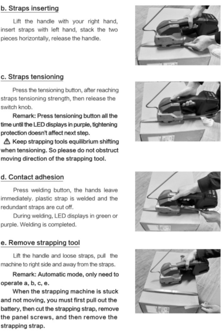 Handheld Pp&pet Plastic Electrical Strapping Machine Q1 Bundling Tool ...