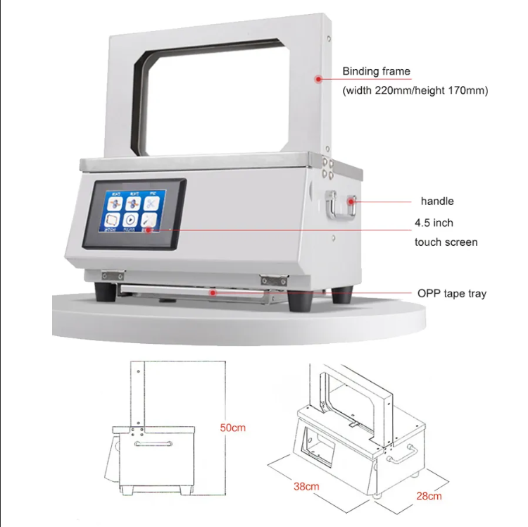 Automatic Hot Melt Opp Tape Banding Machine Supermarket Vegetable ...