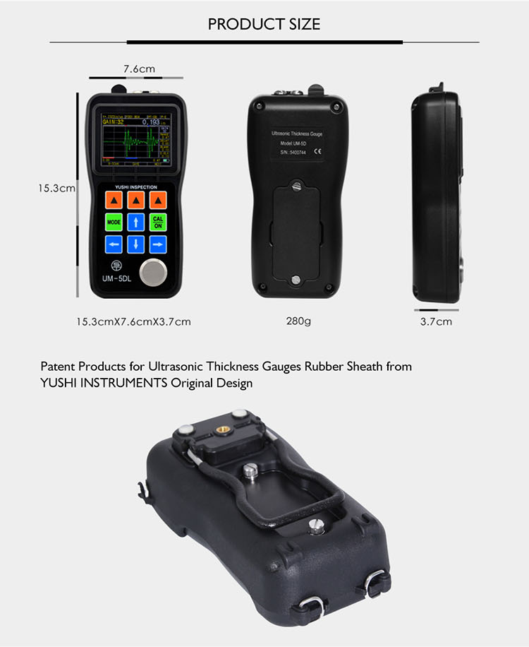 Buy China Wholesale Yushi Portable Ultrasonic Thickness Gauge Um-5 ...