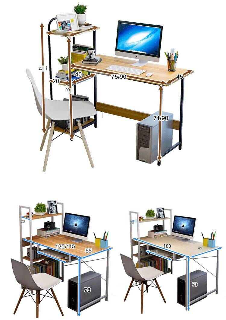 Buy Wholesale China Modern Computer Desk Desktop Simple Home Student ...