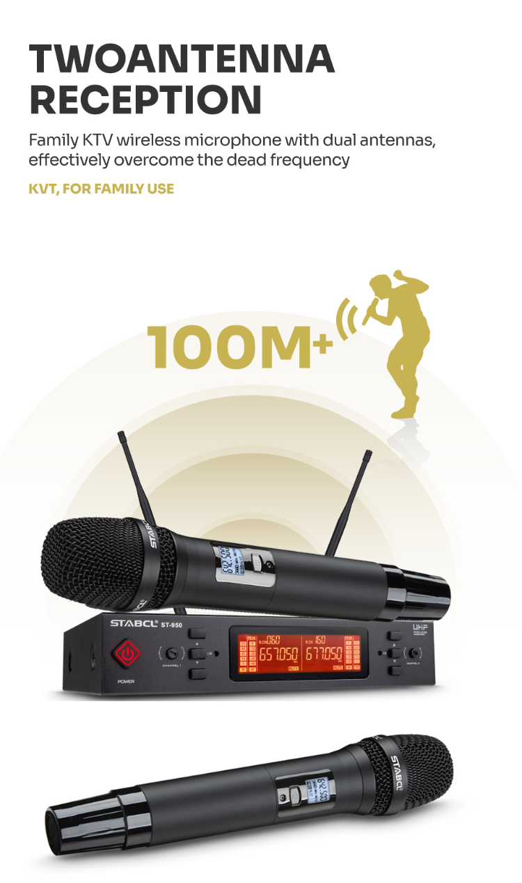 Buy Wholesale China Professional Dual Channel Mic Uhf Dynamic Handheld ...