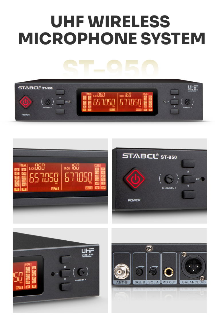 Buy Wholesale China Professional Dual Channel Mic Uhf Dynamic Handheld ...