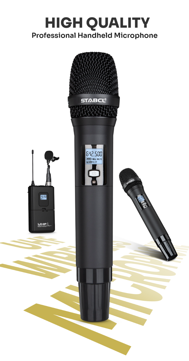 Buy Wholesale China Professional Dual Channel Mic Uhf Dynamic Handheld ...