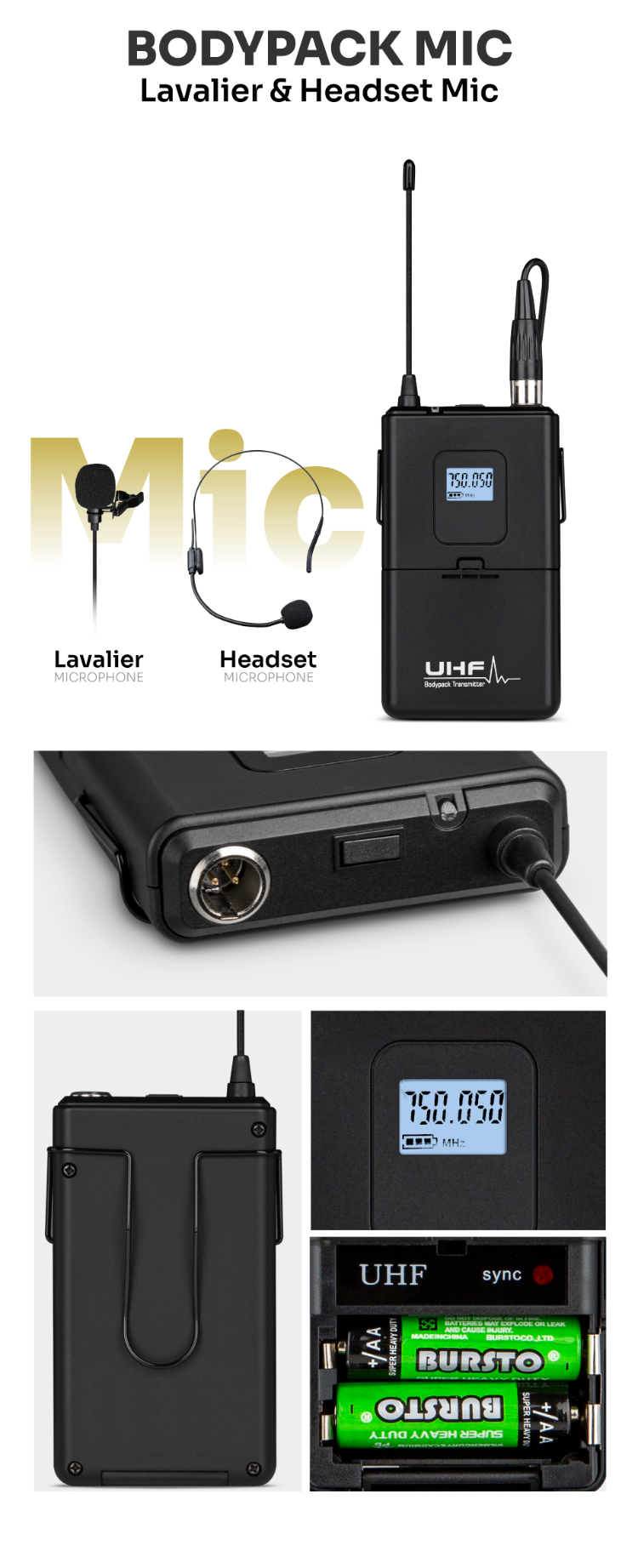 Buy Wholesale China Professional Dual Channel Mic Uhf Dynamic Handheld ...