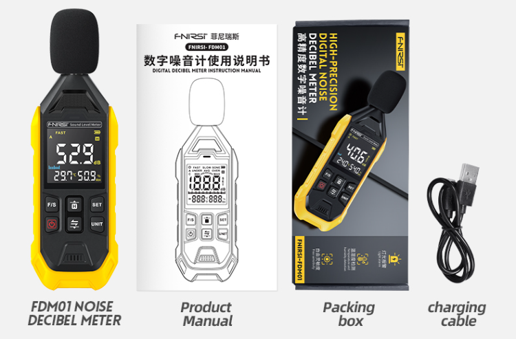 Buy Wholesale China Fnirsi Fdm01 Noise Measuring Instrument Sound Level ...