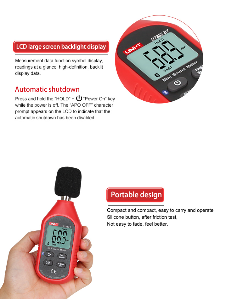Buy Wholesale China Ut353bt Mini Digital Sound Level Meter For ...