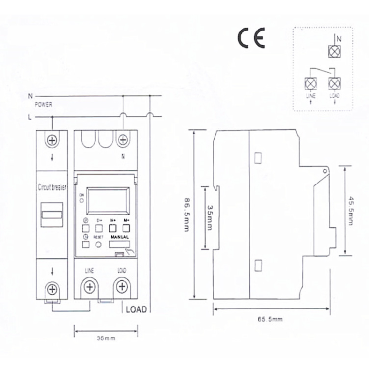 Buy Standard Quality China Wholesale Manhua Mt15 220vac 30a Automatic ...