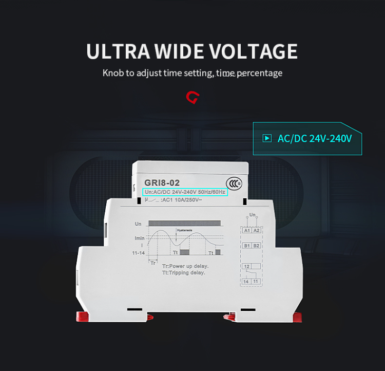 Geya Gri8-01 Single Phase Current Monitoring Relay Over Current ...