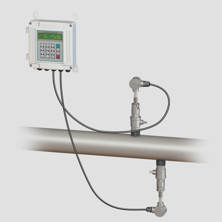 Kaifeng Pvc Pipe Lcd Display Liquid Water Flow Meter Clamp On ...