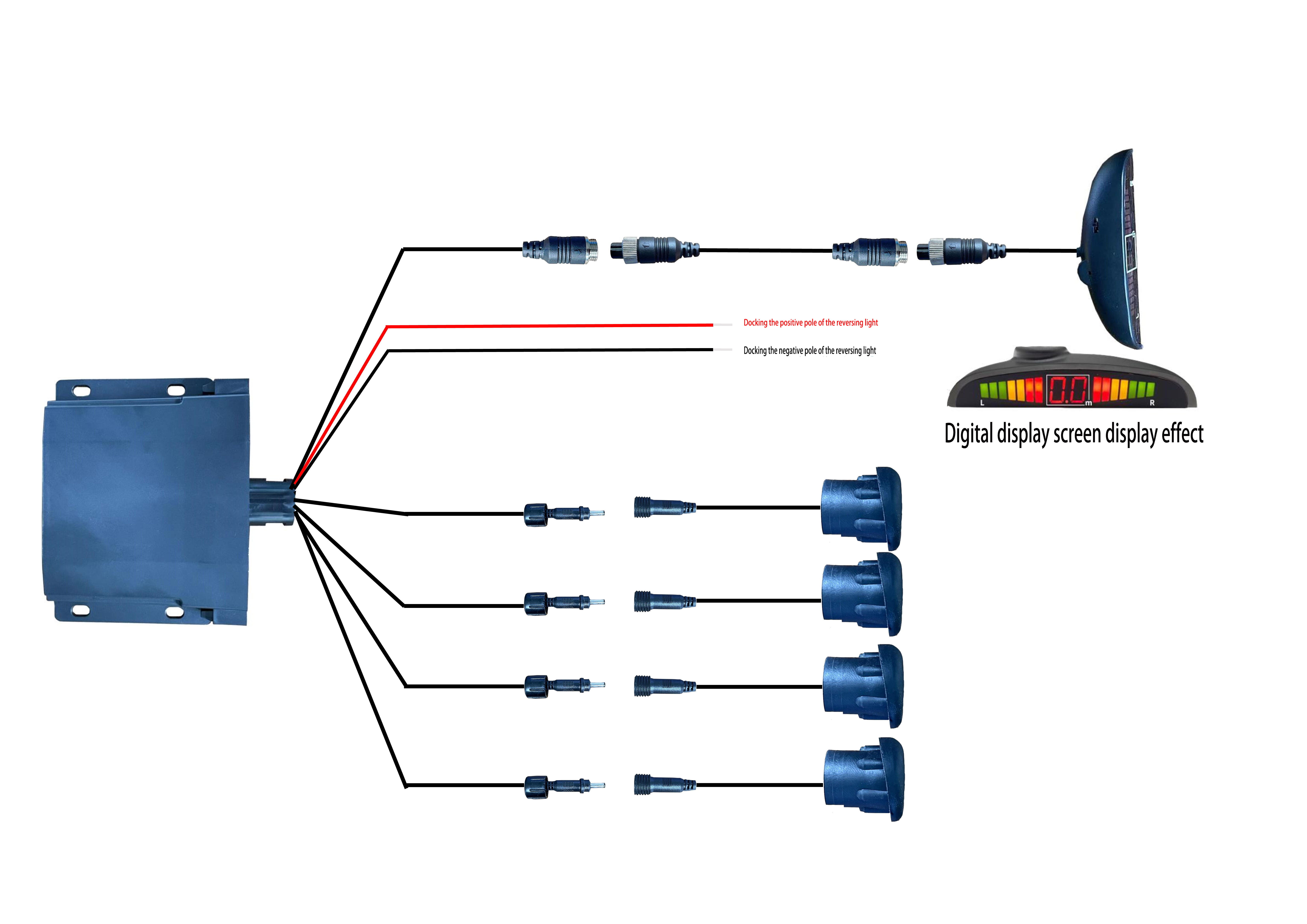 Commercial Vehicle Reverse Radar System（digital Display Version ...