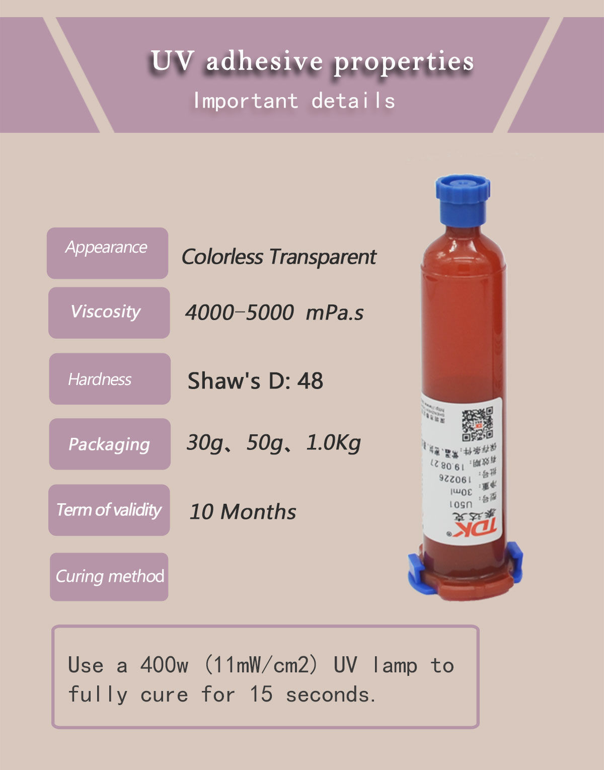 Buy Wholesale China Pp Polypropylene Pi Special Uv Adhesive Plastic Shadowless Adhesive Metal ...