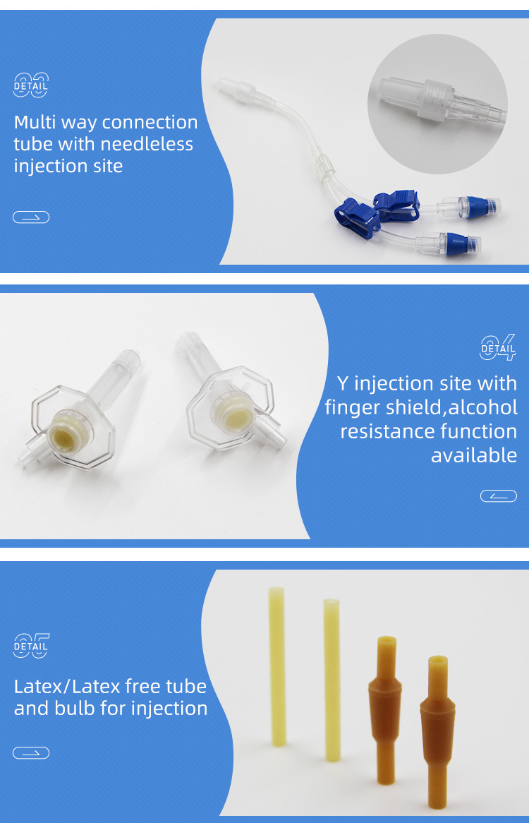 Hospital Medical Latex Rubberintermittent Injection Sites For Iv Sets ...