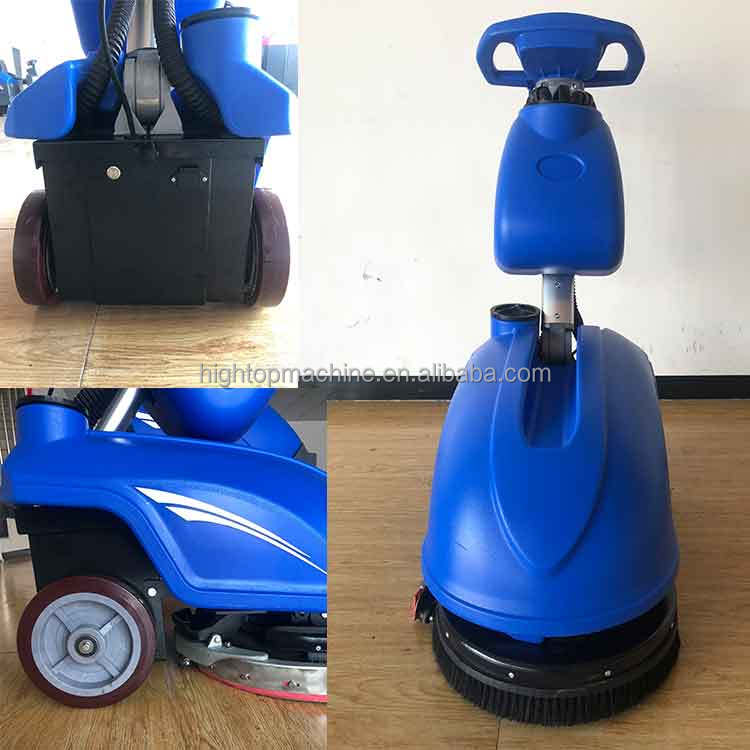 Manual Walk Behind Tile Scrubber Industrial Electric Battery Floor ...