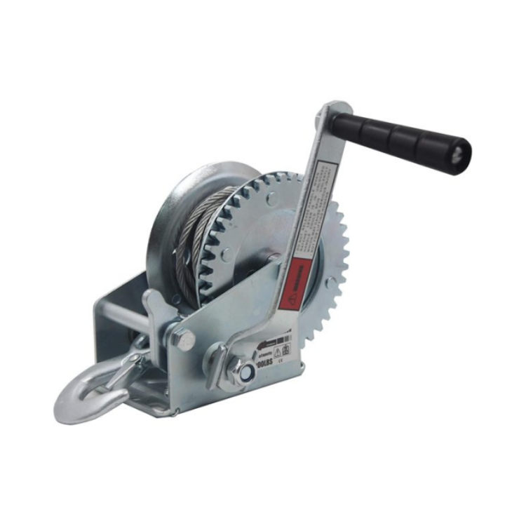 Buy Wholesale China 1200lbs Trailer Hand Winch With 8m Wire Rope Single ...