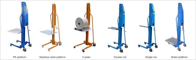 M200 Hand Operated Lifter Manual Mini Stacker Hand Winch Stacker ...