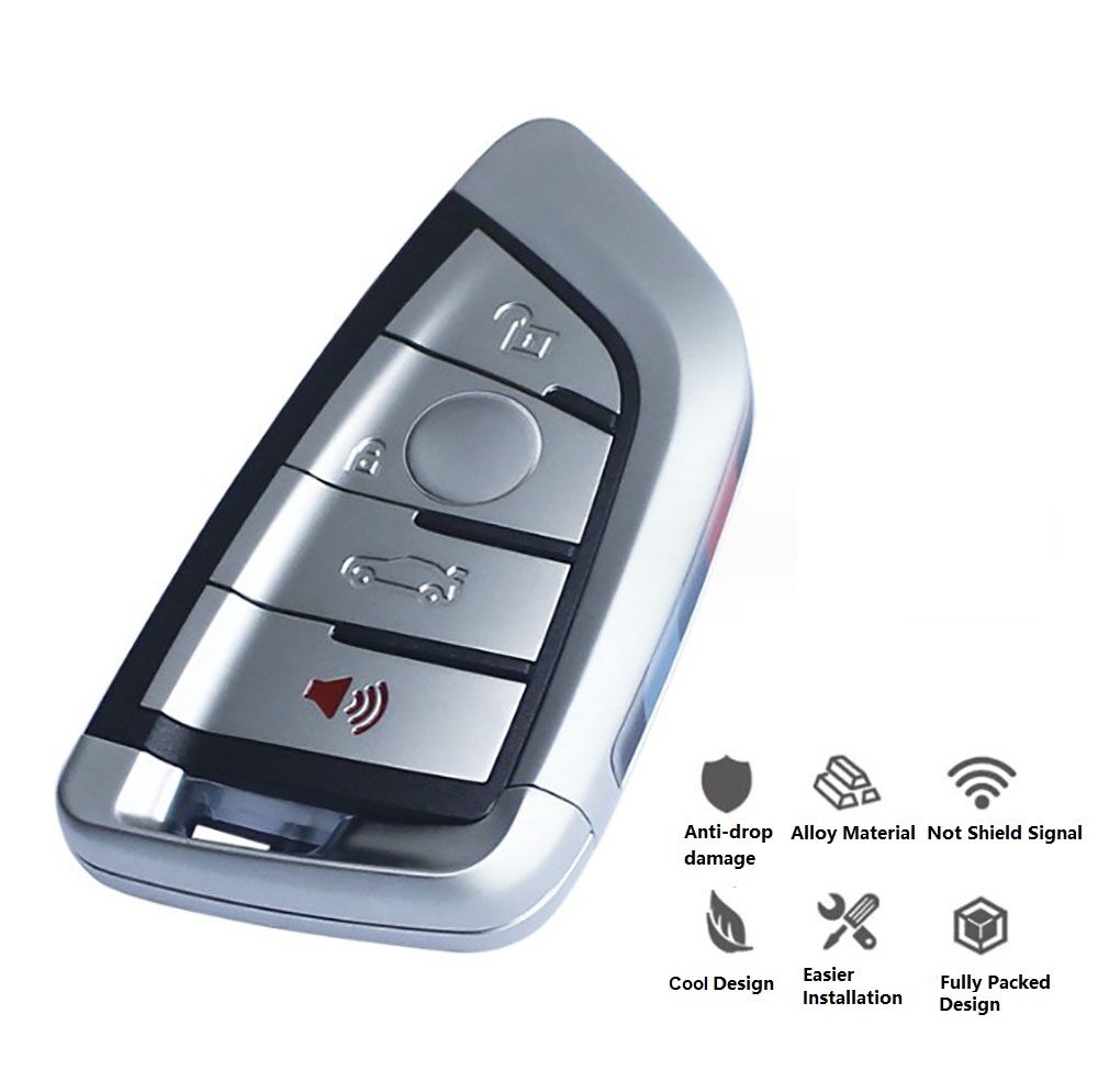 Buy Wholesale China 433mhz Wireless Car Smart Key Metal Remote Control ...