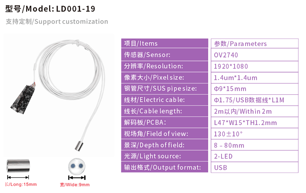 Ov2740 Oem/odm Factory Supply Cmos Camera Usb Portable Display ...