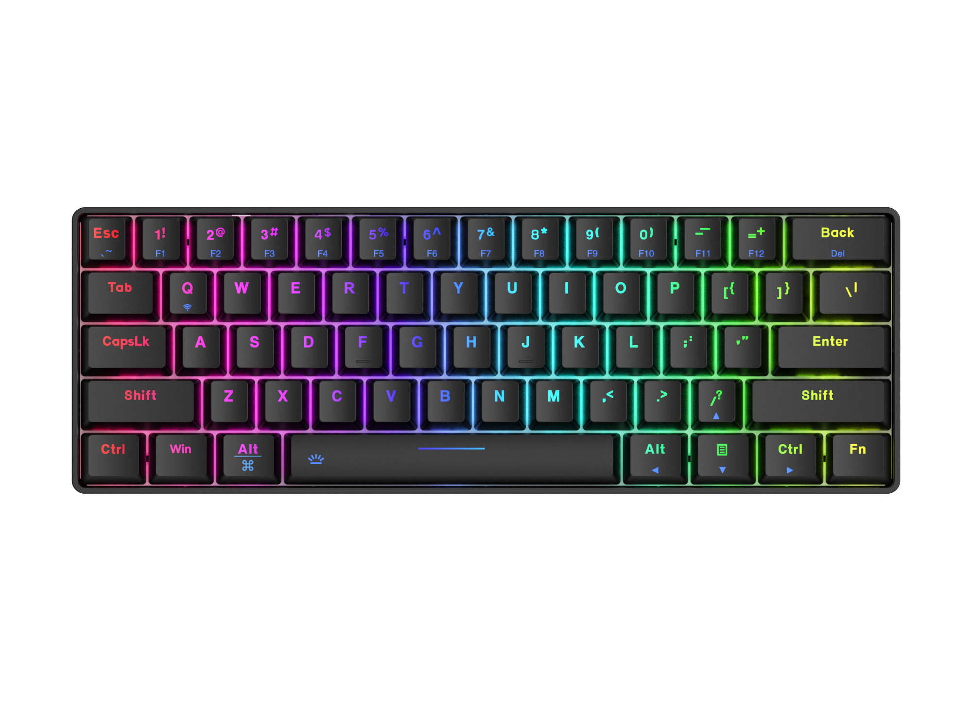 Buy Wholesale China 61 Keys Compact Keyboard Wired Wireless Keyboard ...