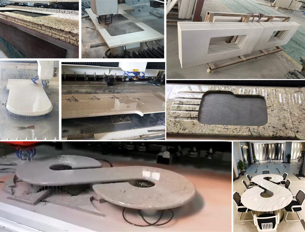 Automatically Processing Machine Slab Marble Granite Countertop Cnc ...