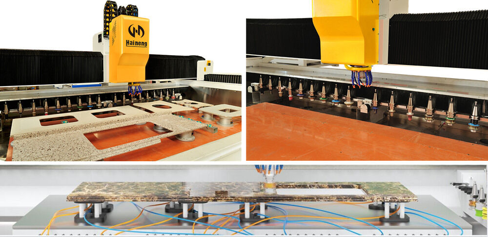 Automatically Processing Machine Slab Marble Granite Countertop Cnc ...