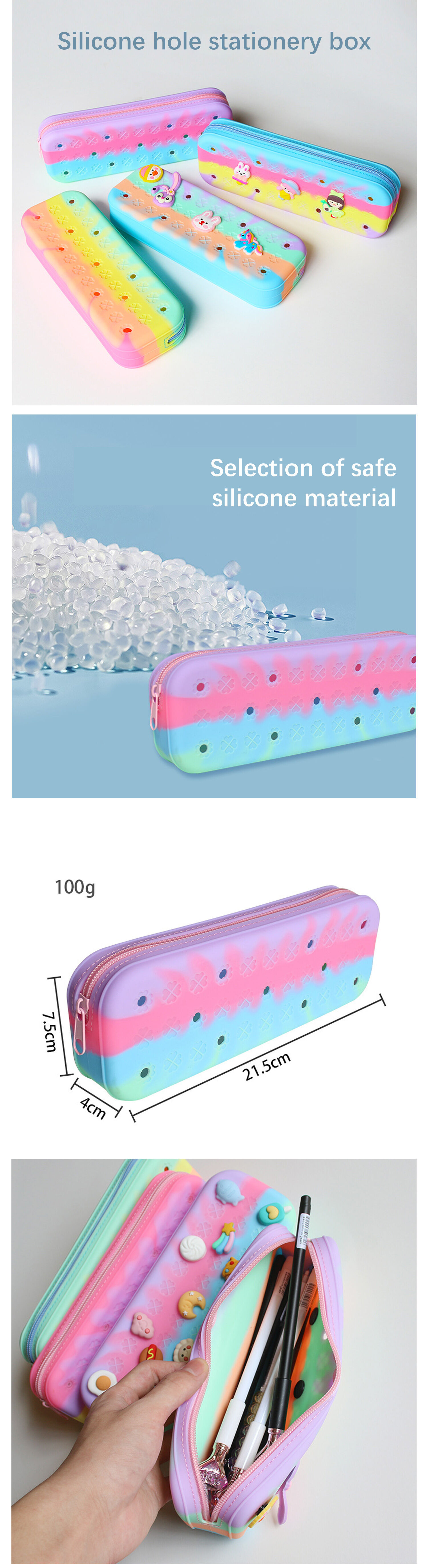 Buy Wholesale China Factory Supplier Cute Pencil Case For Kids Silicone ...
