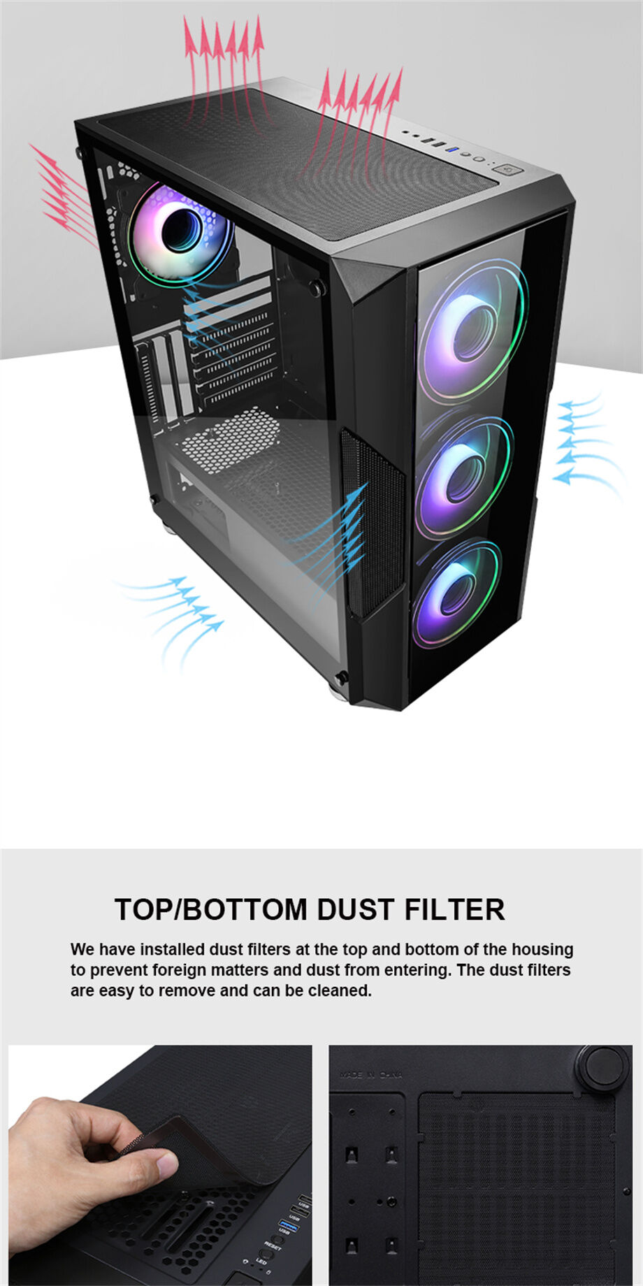 Buy Wholesale China Gaming Computer Case Desktop Computer Case Game Pc ...