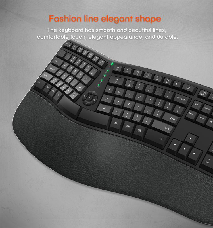 Buy Wholesale China Meetion Mt-directorw Split Keyboard Layout Wireless ...