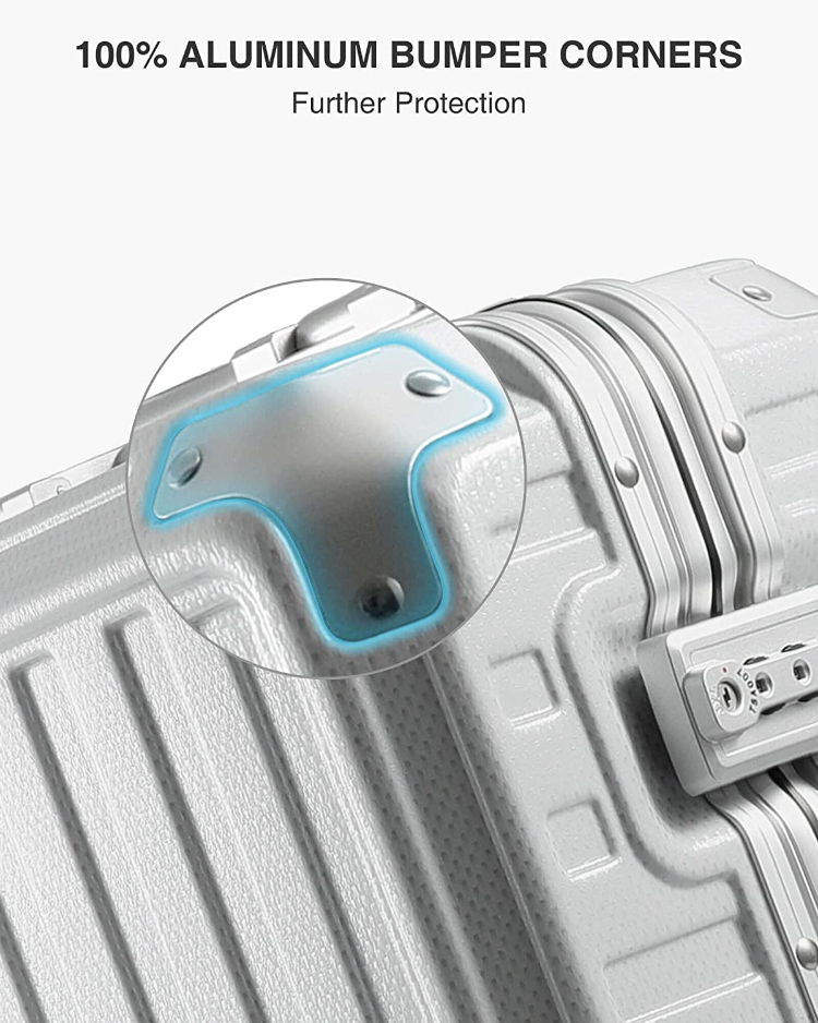 Factory Wholesale 100% Pc Hard Shell Carry On Suitcase Zipperless ...