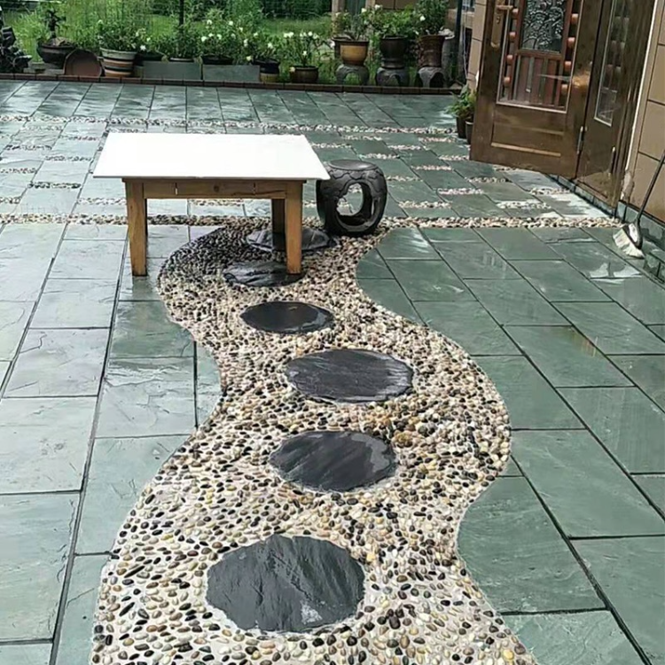 Black Slate Floor Tiles Natural Culture Stone Wall Panel Roof Slate ...