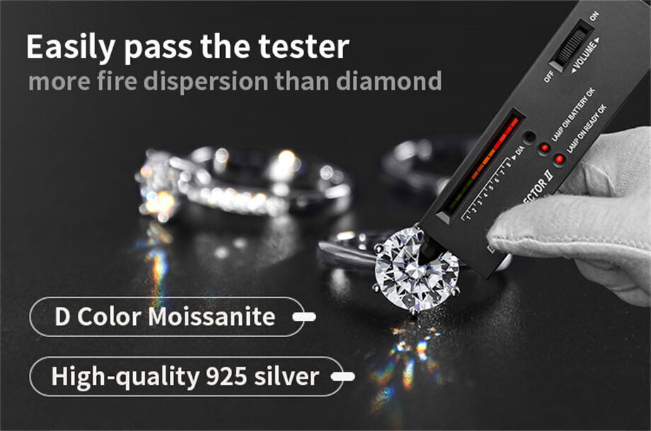 Moissanite Diamond Heart Shape Moonlight Halo Rrng 925 Sterling Silver ...
