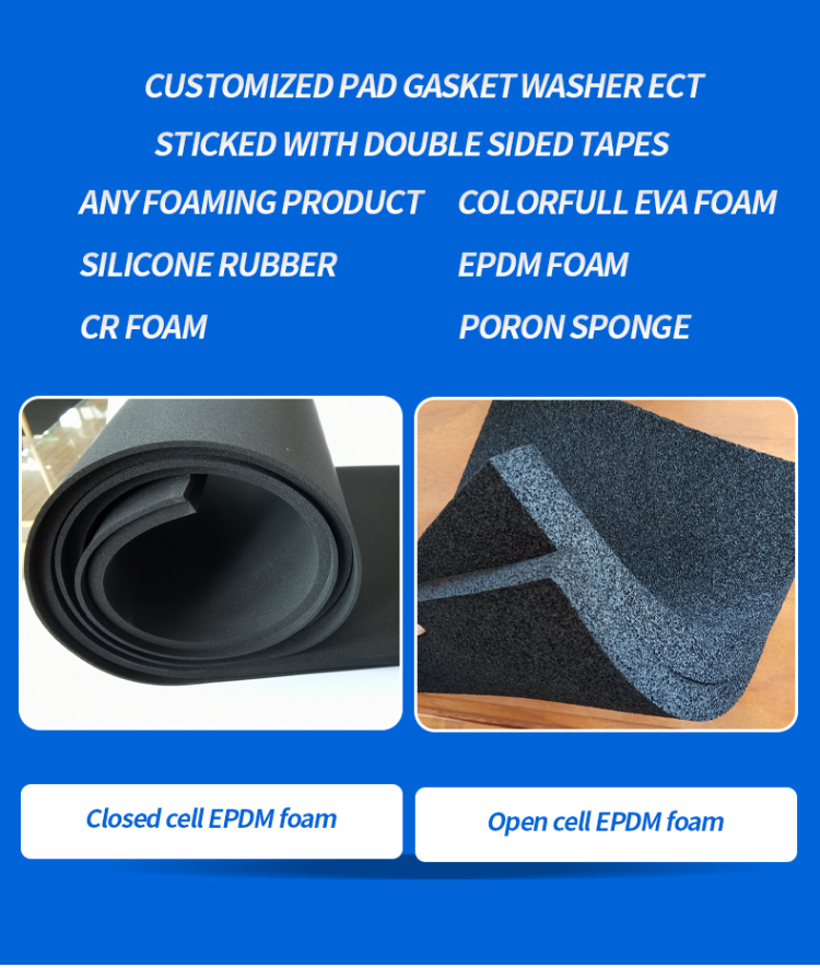 Rubber Epdm Foam Sponge Seal Strip For Car Door Window Epdm Roll ...