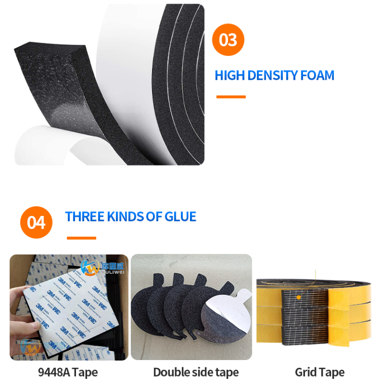 Rubber Epdm Foam Sponge Seal Strip For Car Door Window Epdm Roll ...