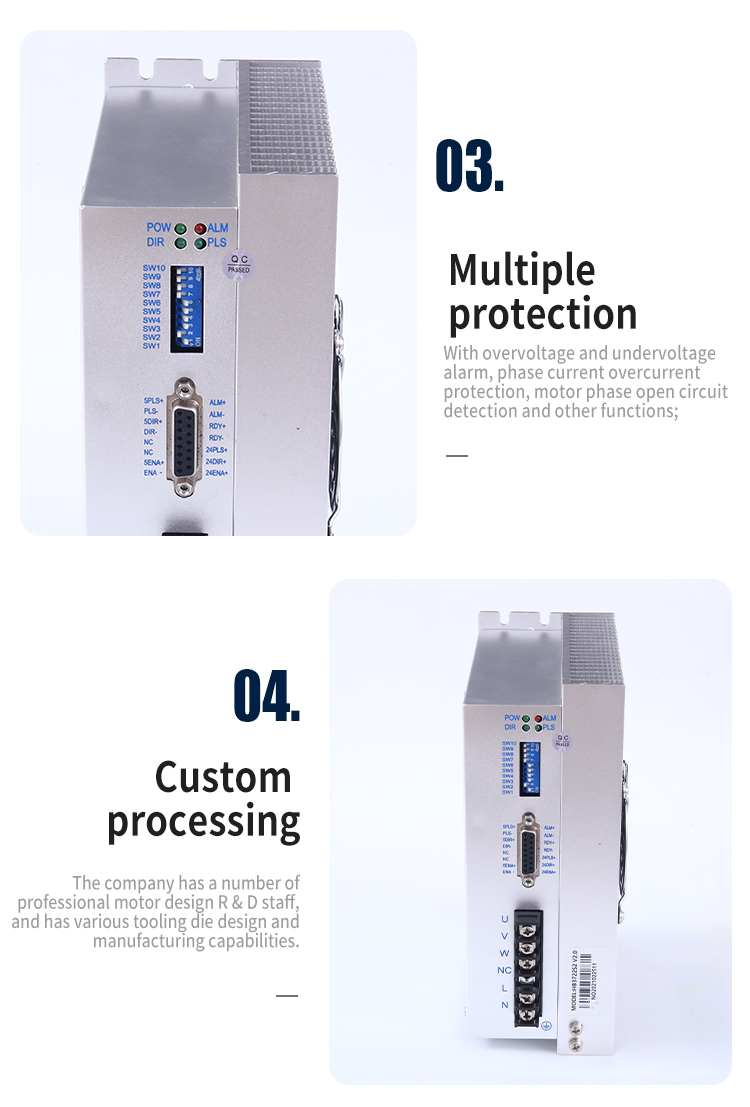 Cnc Motor Driver 220v 110v 3 Phase Hybrid Stepper Motor Driver For Nema 42 Nema 52 Stepper Motor ...