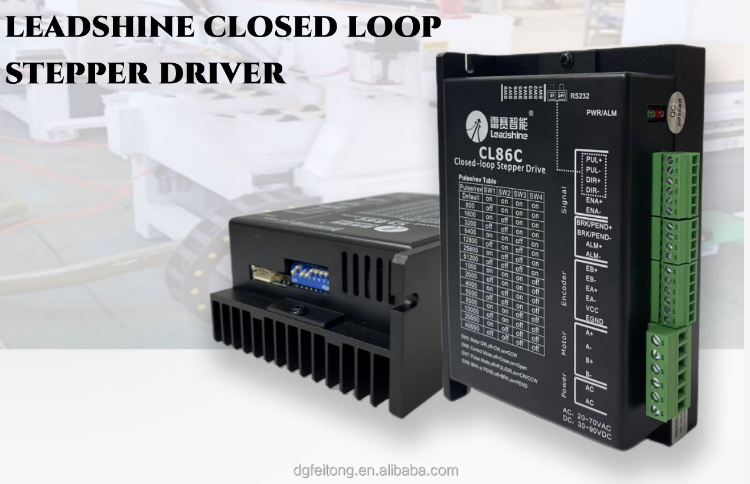 Flythrough Hybrid Digital Leadshine Cl86c Cl86 Nema 34 Cnc Closed Loop Stepper Motor 12nm And ...