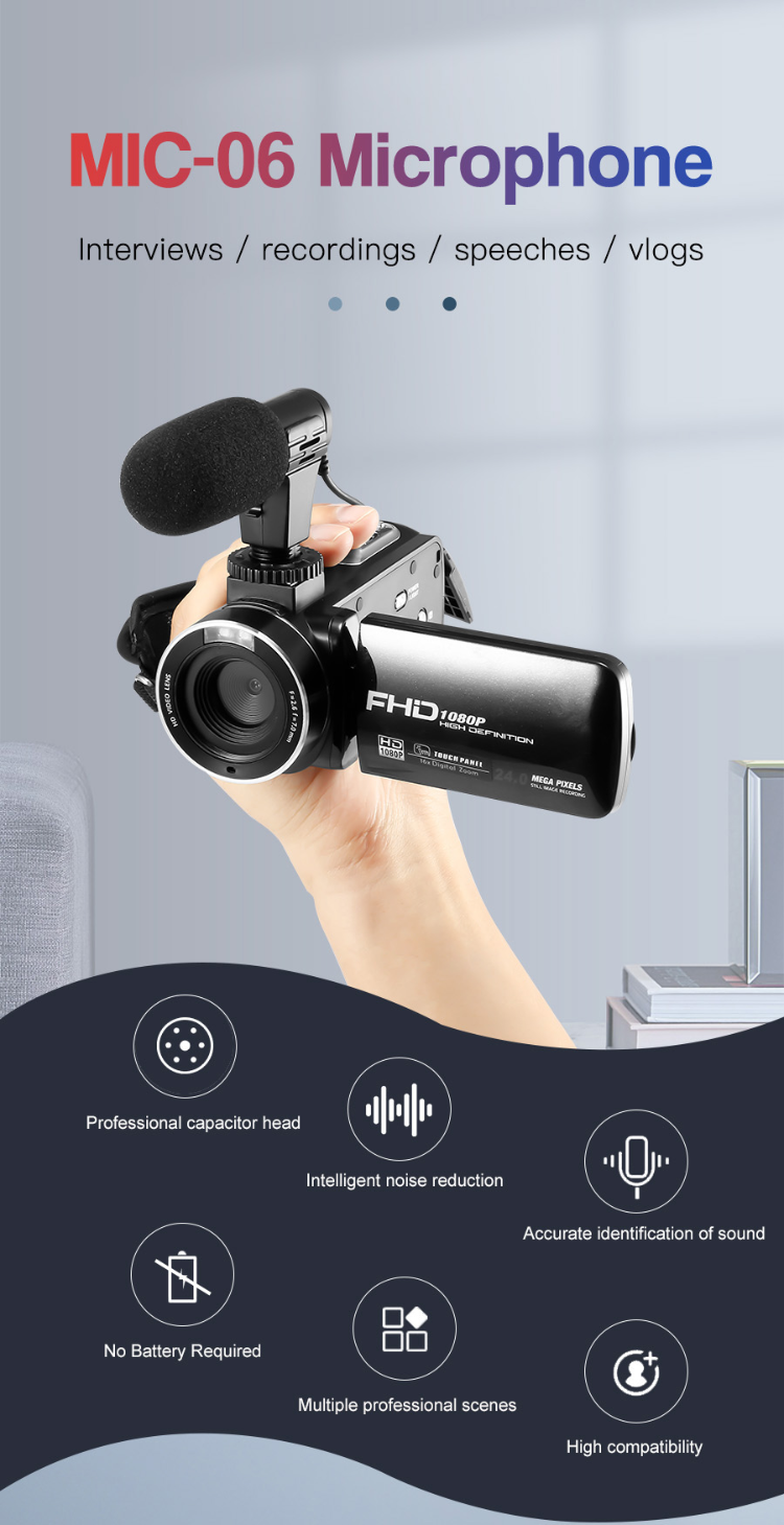 Buy Wholesale China Vlogger Streaming Interview Condenser Shotgun ...