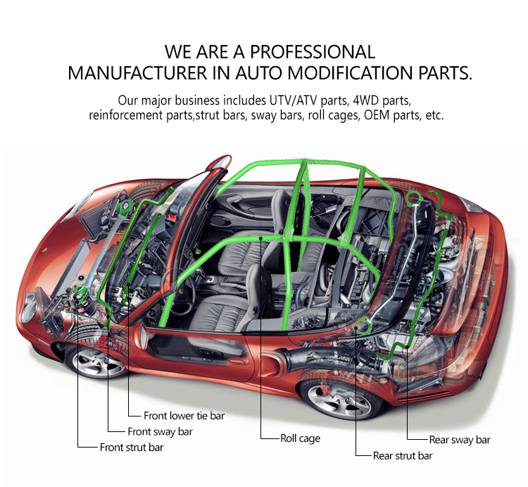 Buy Wholesale China 02-06 Aluminum Front Strut Chassis Brace Bar For ...