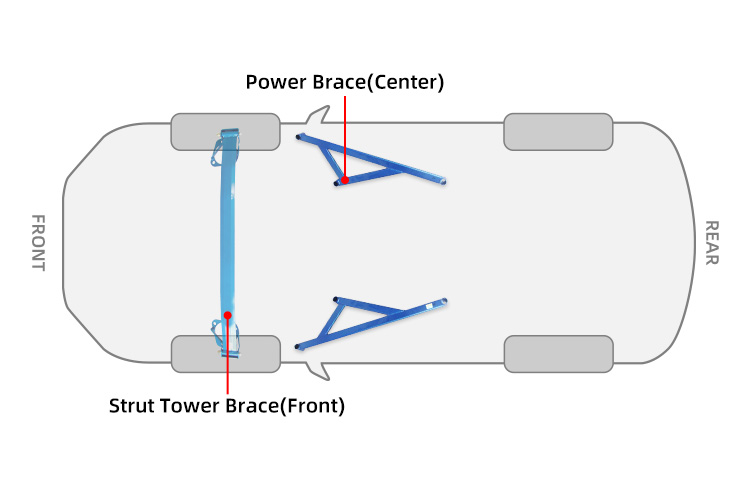 Strut Tower Brace Bar For Infiniti Qx70 Vehicle Car Chassis Power Body ...